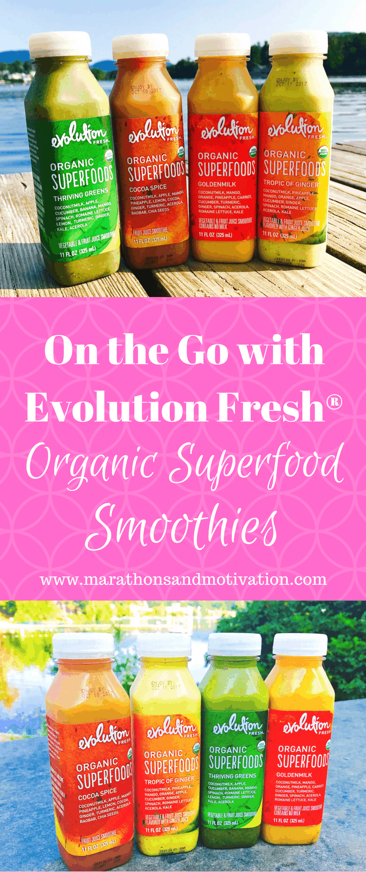 On the Go with Evolution Fresh® Organic Superfood Smoothies - Marathons ...