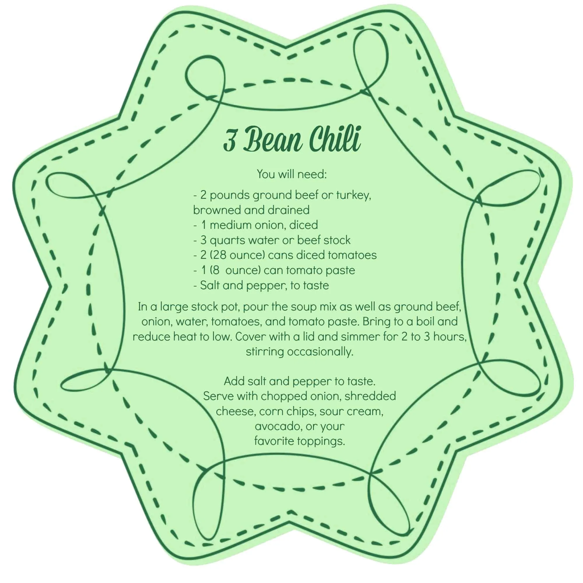 Three Bean Chili Mix Gift Jar - Marathons & Motivation