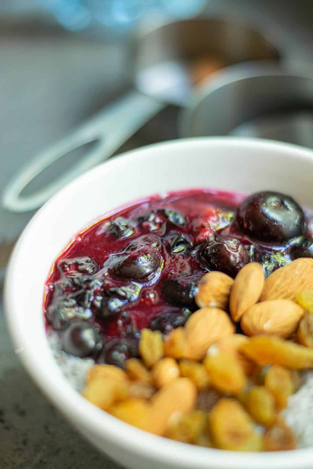 Vegan Blueberry Chia Pudding - Marathons & Motivation