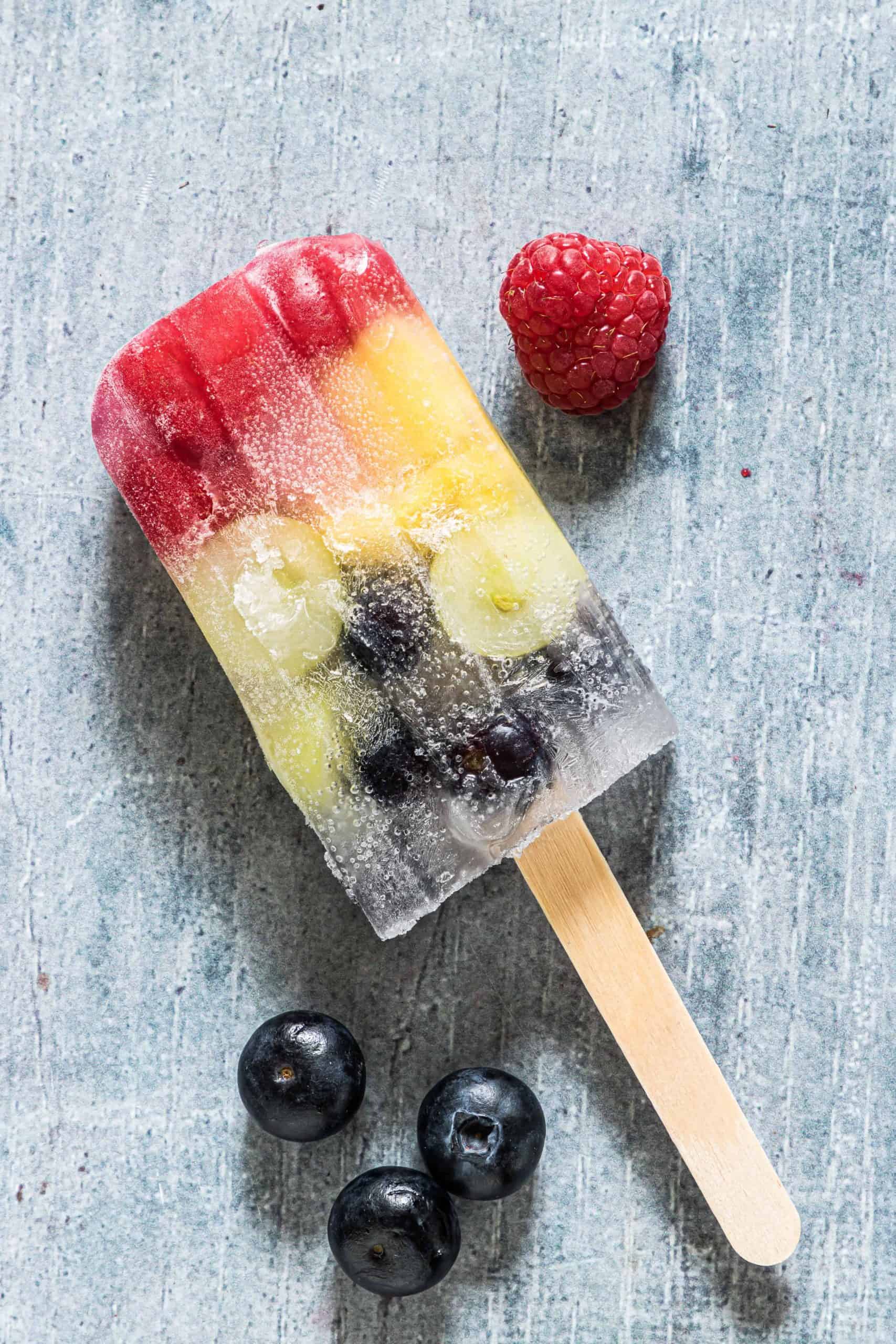 Real Fruit Rainbow Popsicle Recipe - Marathons & Motivation