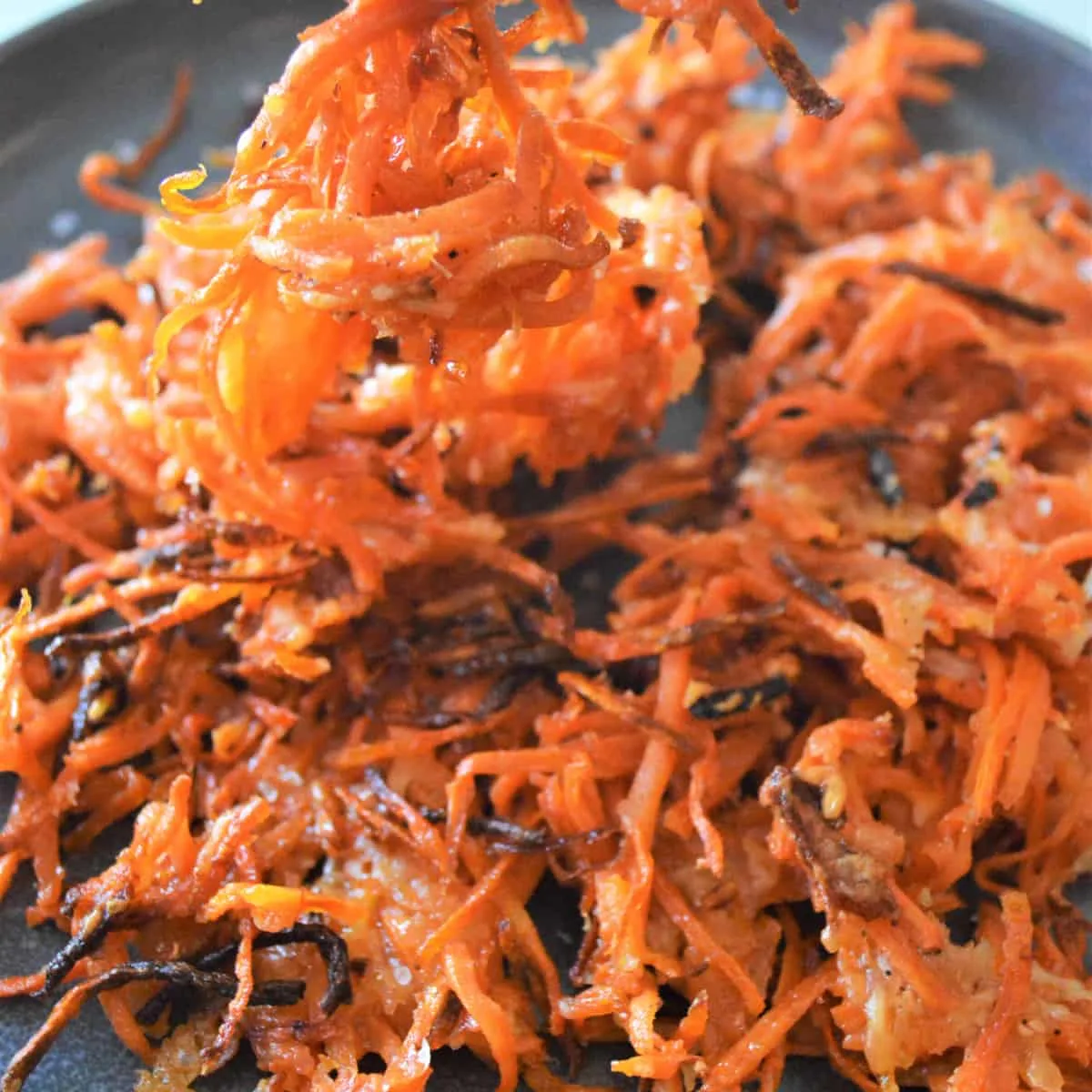 Cheesy Shoestring Carrot Fries - Marathons & Motivation