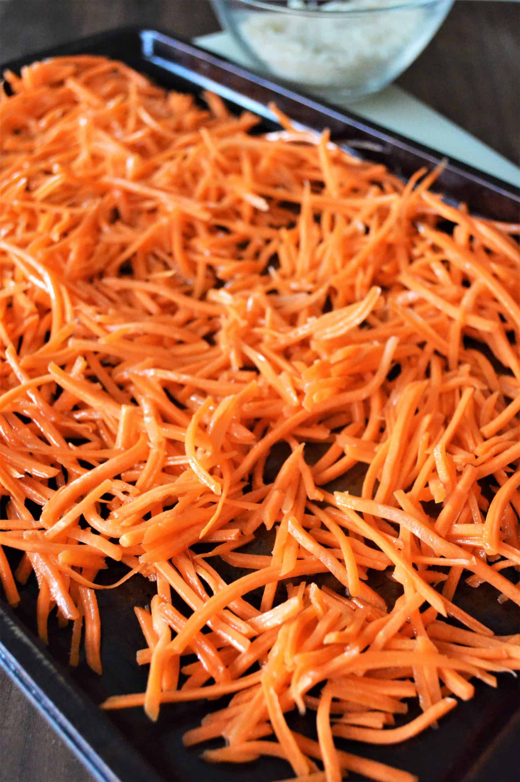 Cheesy Shoestring Carrot Fries - Marathons & Motivation