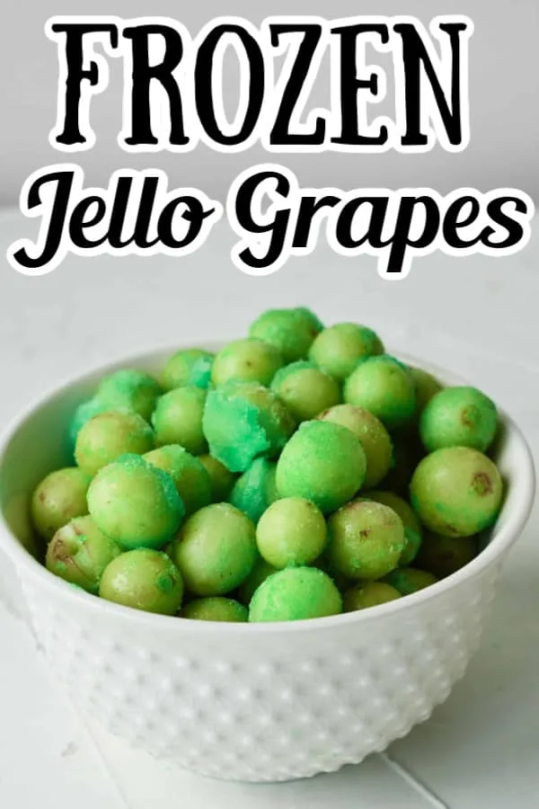 Easy to Make Frozen Jello Grapes - Marathons & Motivation