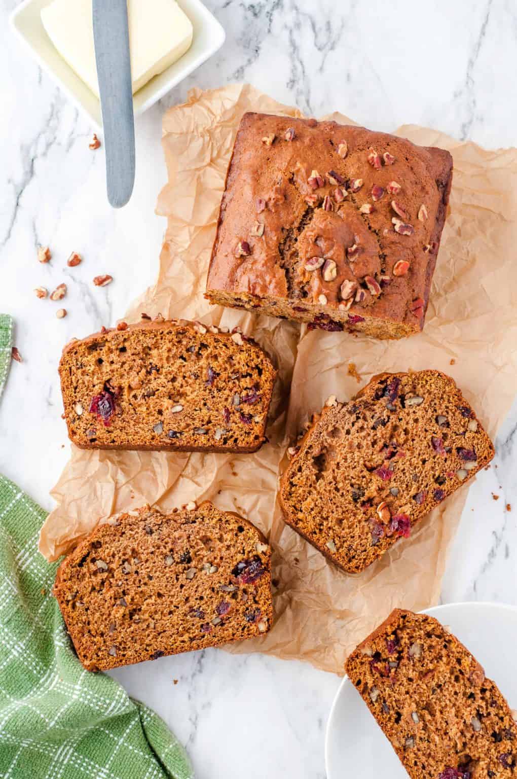 Cranberry Pumpkin Bread - Marathons & Motivation