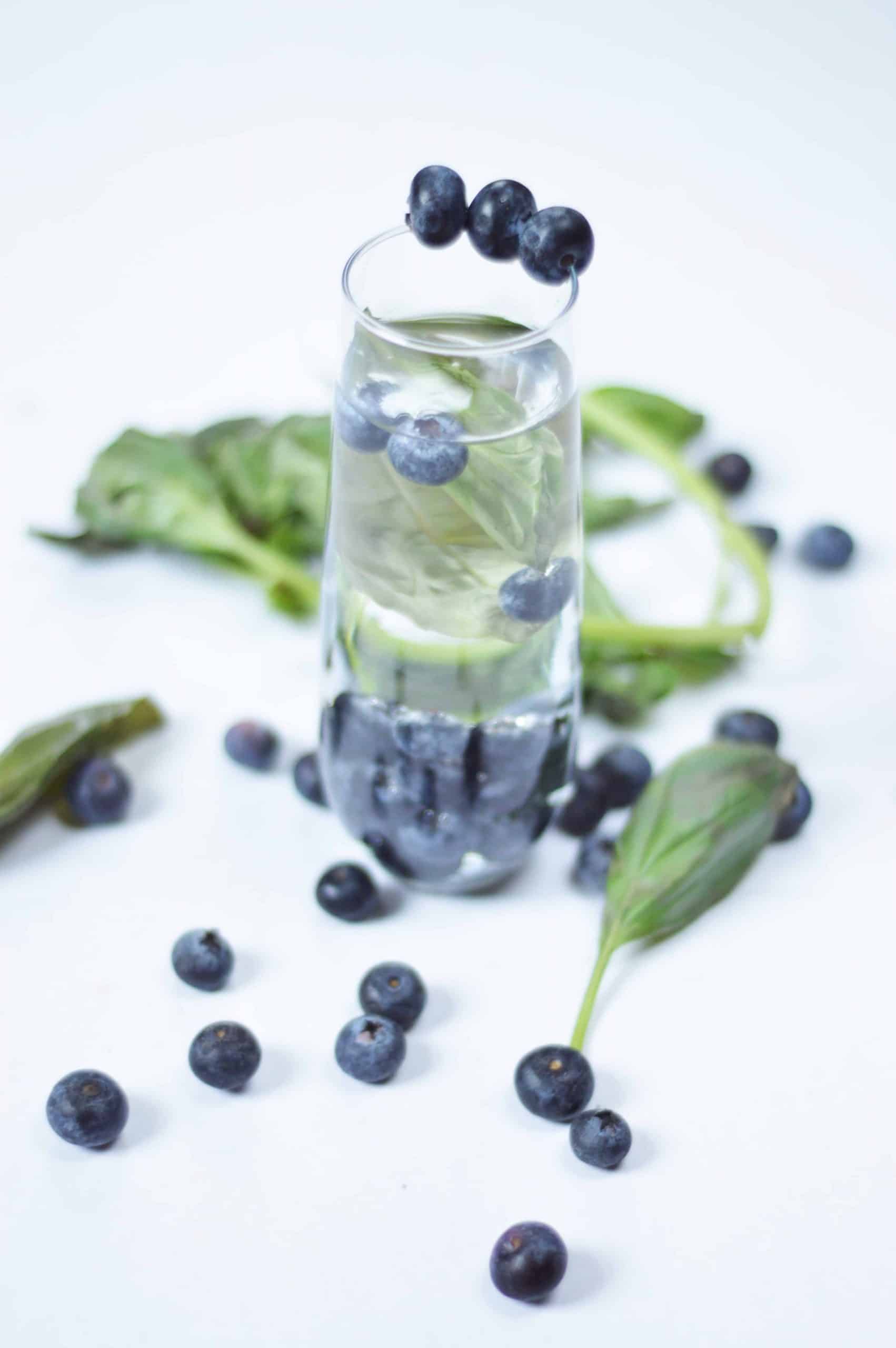 Blueberry Water with Basil - Marathons & Motivation