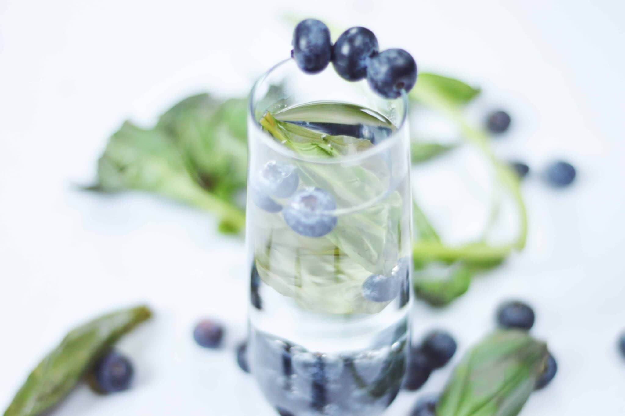 Blueberry Water with Basil - Marathons & Motivation