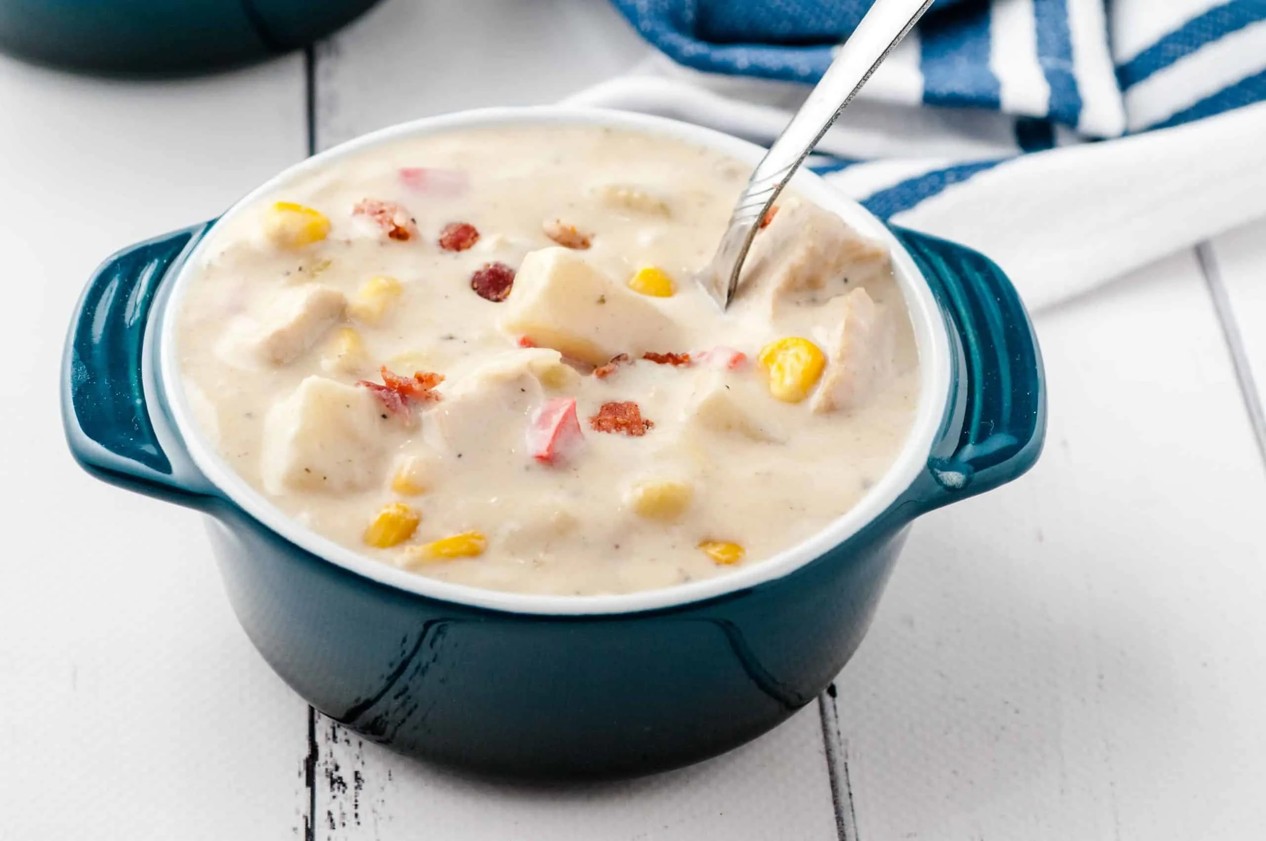 Easy to Make Chicken Corn Chowder - Marathons & Motivation