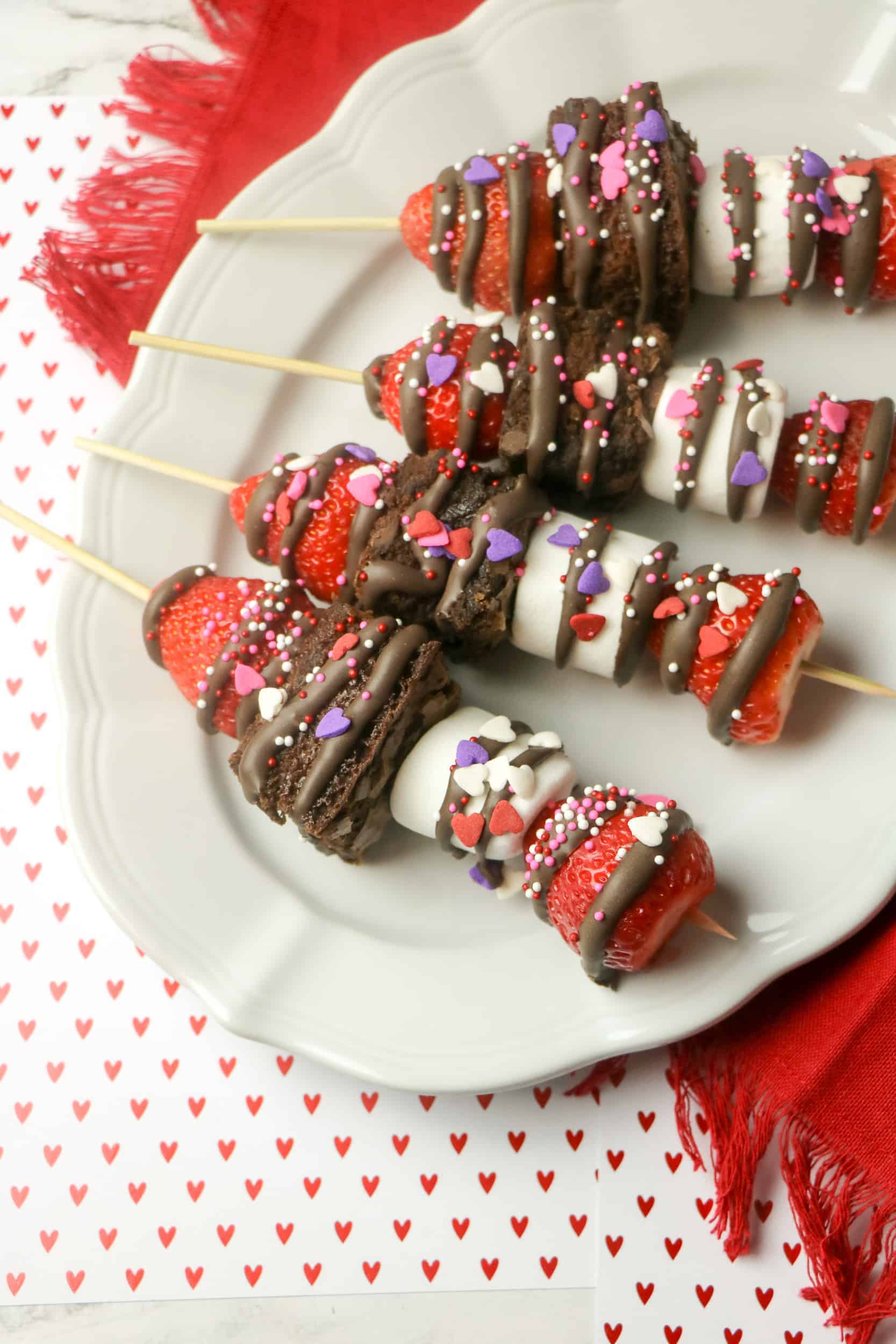 Chocolate Strawberry Dessert Sticks - Marathons & Motivation