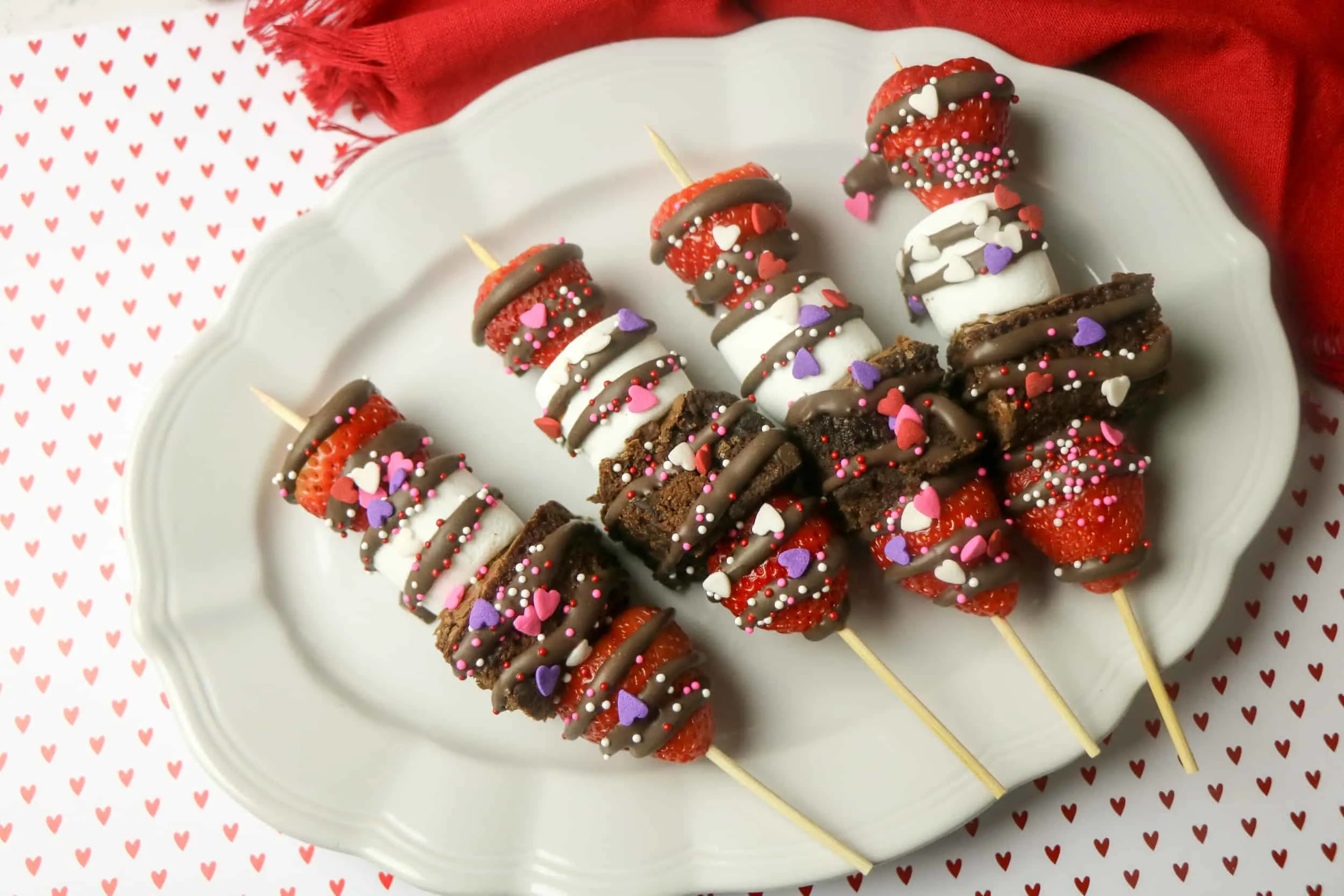 Chocolate Strawberry Dessert Sticks - Marathons & Motivation