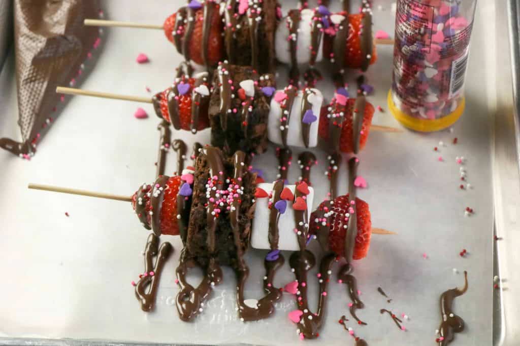 Chocolate Strawberry Dessert Sticks - Marathons & Motivation