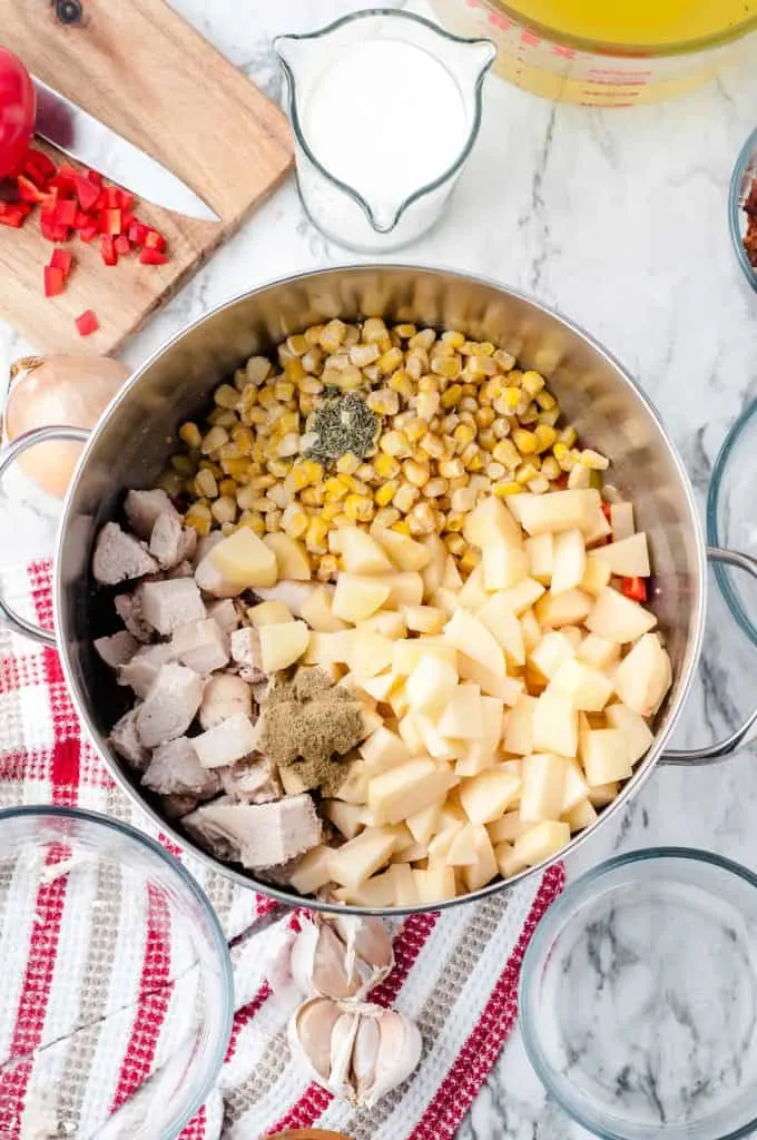 Easy to Make Chicken Corn Chowder - Marathons & Motivation