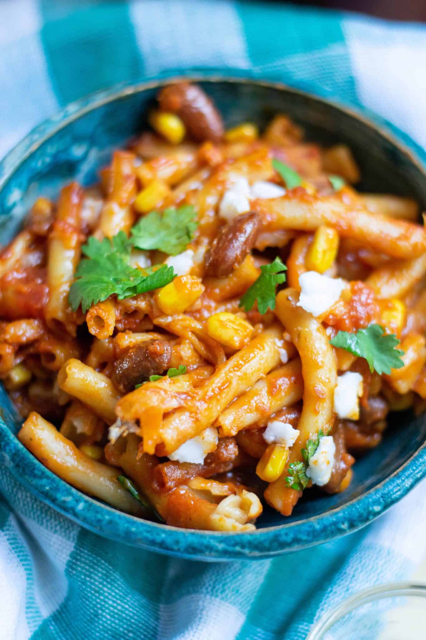 One Pot Vegan Chili Mac - Marathons & Motivation