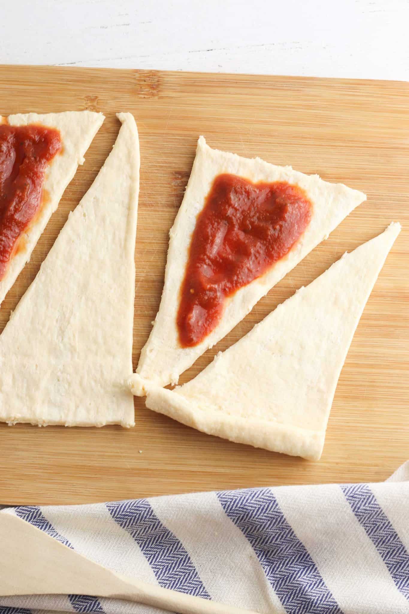 Crescent Roll Pizza Pockets - Marathons & Motivation