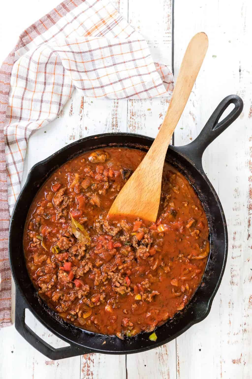 Easy Homemade Meat Sauce for Pasta - Marathons & Motivation