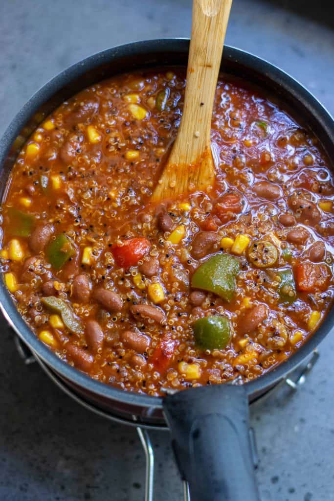 Vegan Quinoa Chili Recipe - Marathons & Motivation