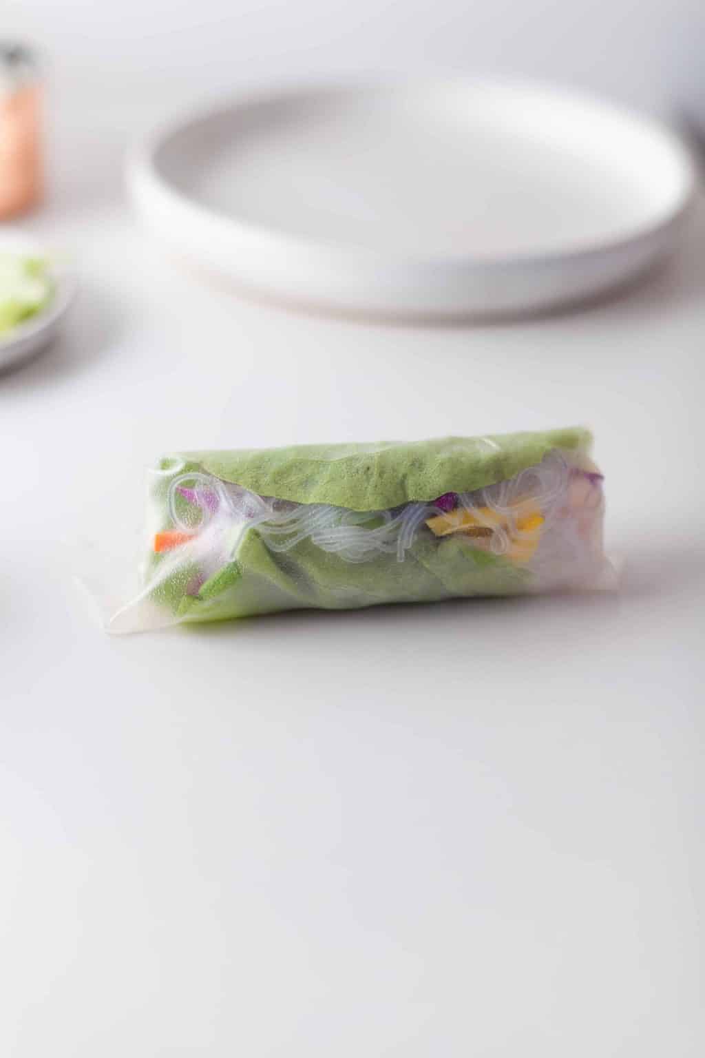 Vegetable Spring Roll Recipe with Rice Noodles - Marathons & Motivation