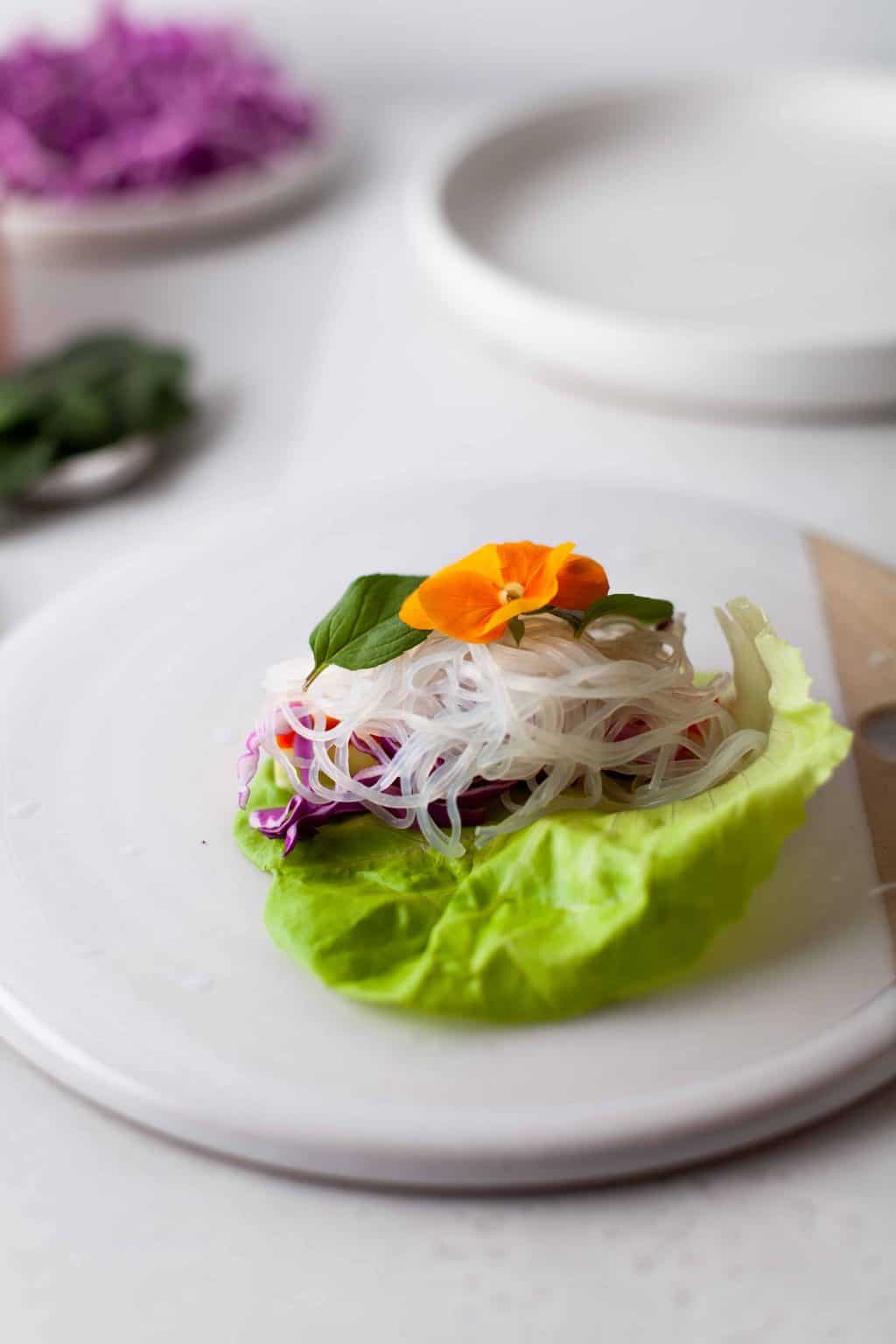 Vegetable Spring Roll Recipe with Rice Noodles - Marathons & Motivation