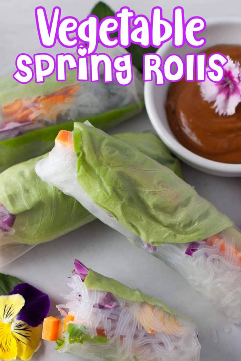 Vegetable Spring Roll Recipe with Rice Noodles - Marathons & Motivation