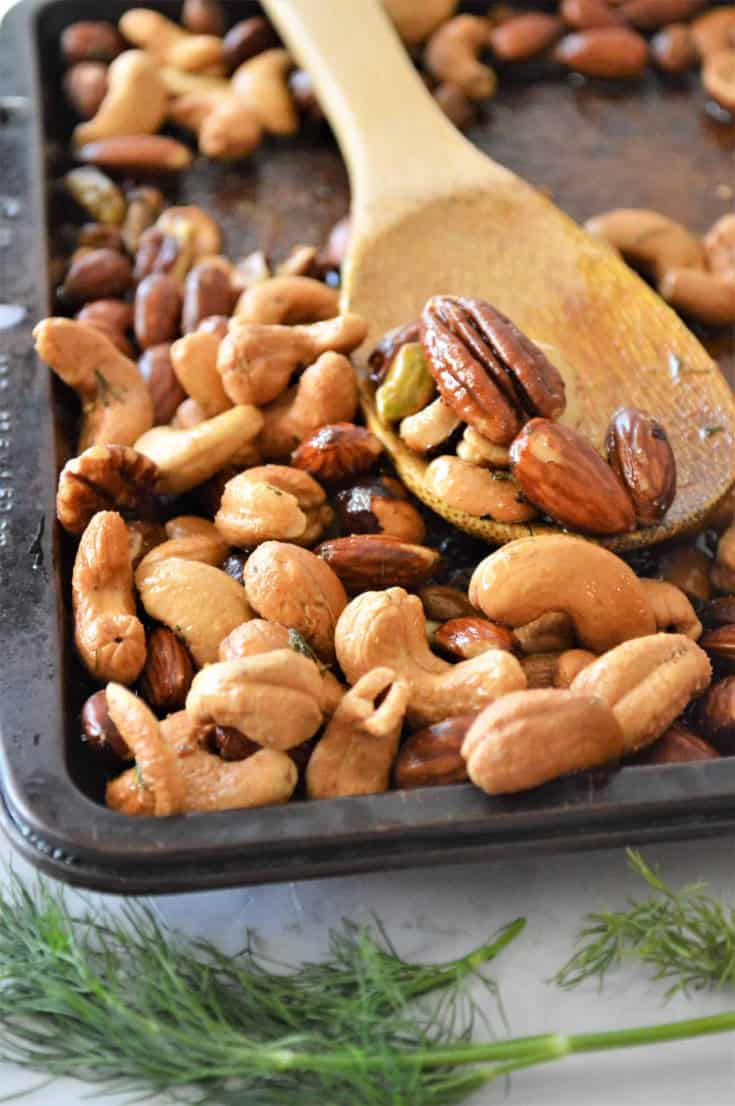 Oven Roasted Nuts with Dill - Marathons & Motivation
