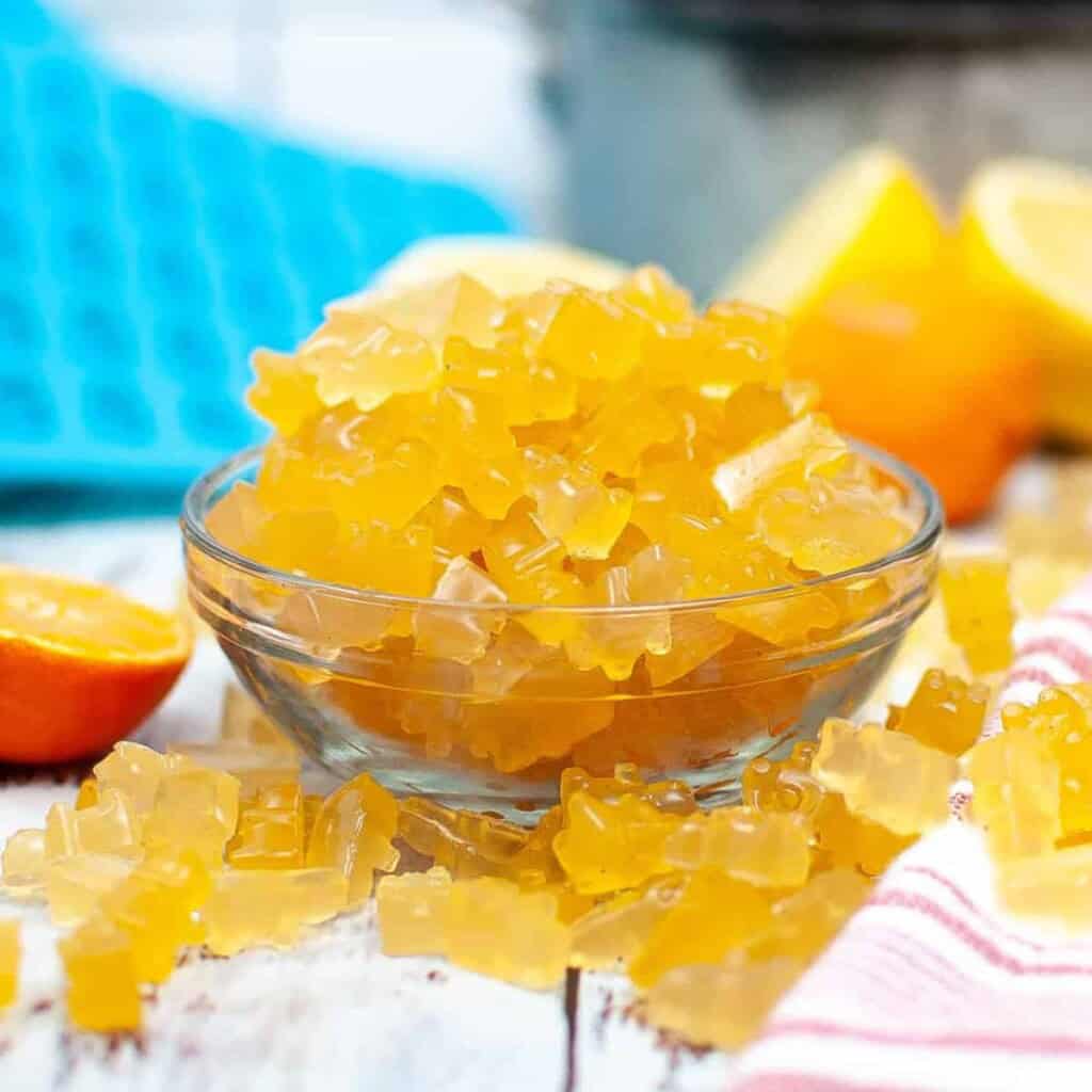 Citrus Flavored Homemade Gummies - Marathons & Motivation