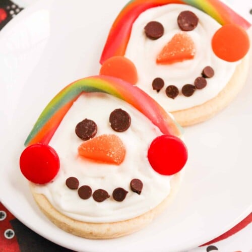 Cream Cheese Snowman Cookies - Marathons & Motivation