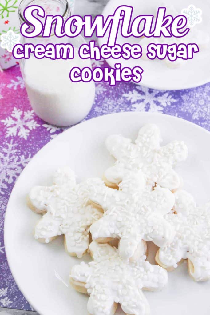 Snowflake Cream Cheese Sugar Cookies - Marathons & Motivation