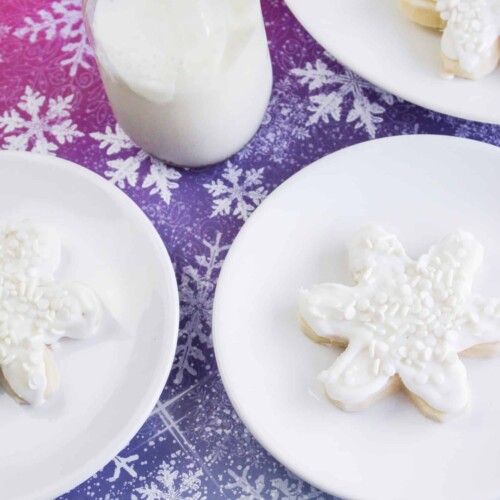 Snowflake Cream Cheese Sugar Cookies - Marathons & Motivation
