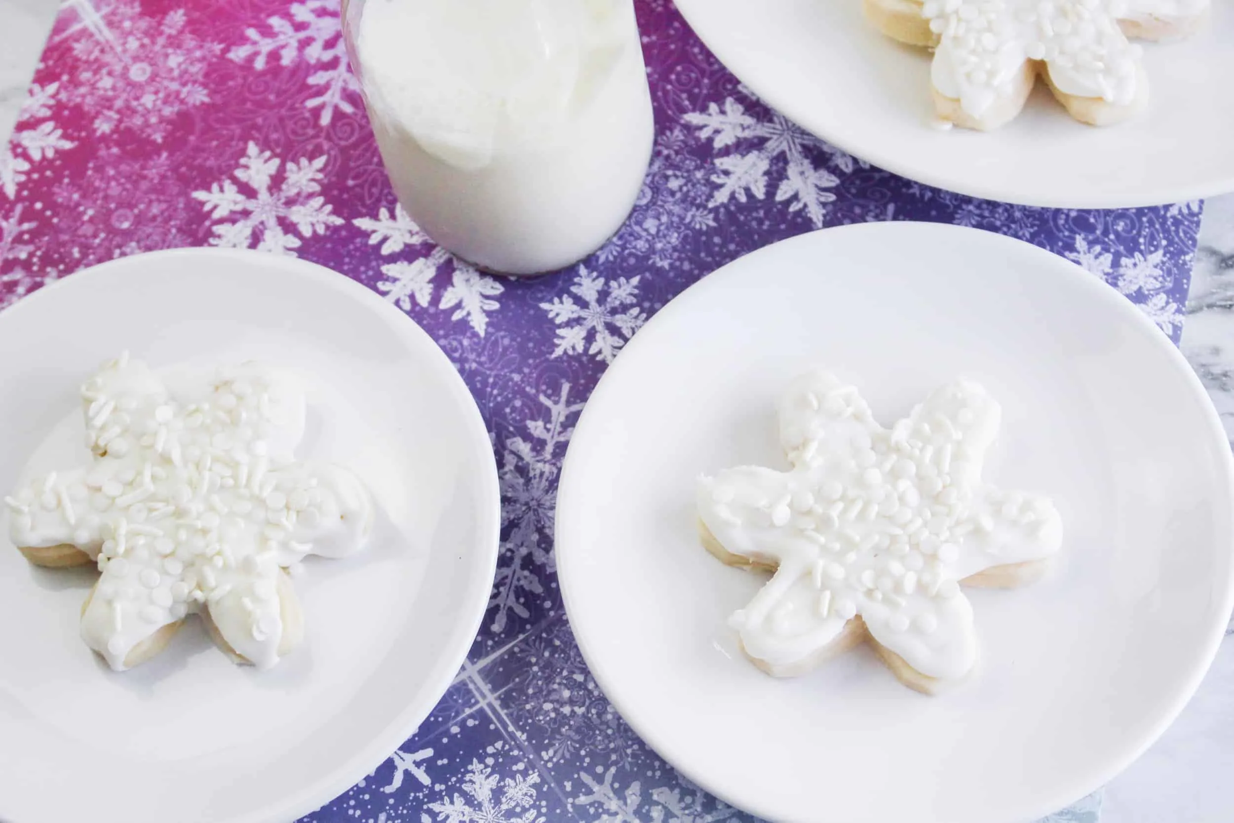 Snowflake Cream Cheese Sugar Cookies - Marathons & Motivation