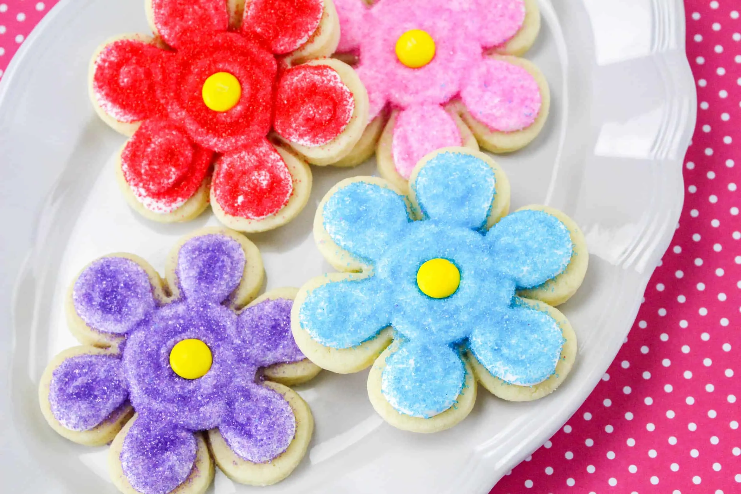 Spring Flower Sugar Cookies - Marathons & Motivation