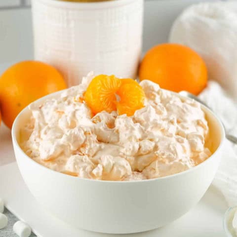 Orange Fluff Jello Salad - Marathons & Motivation