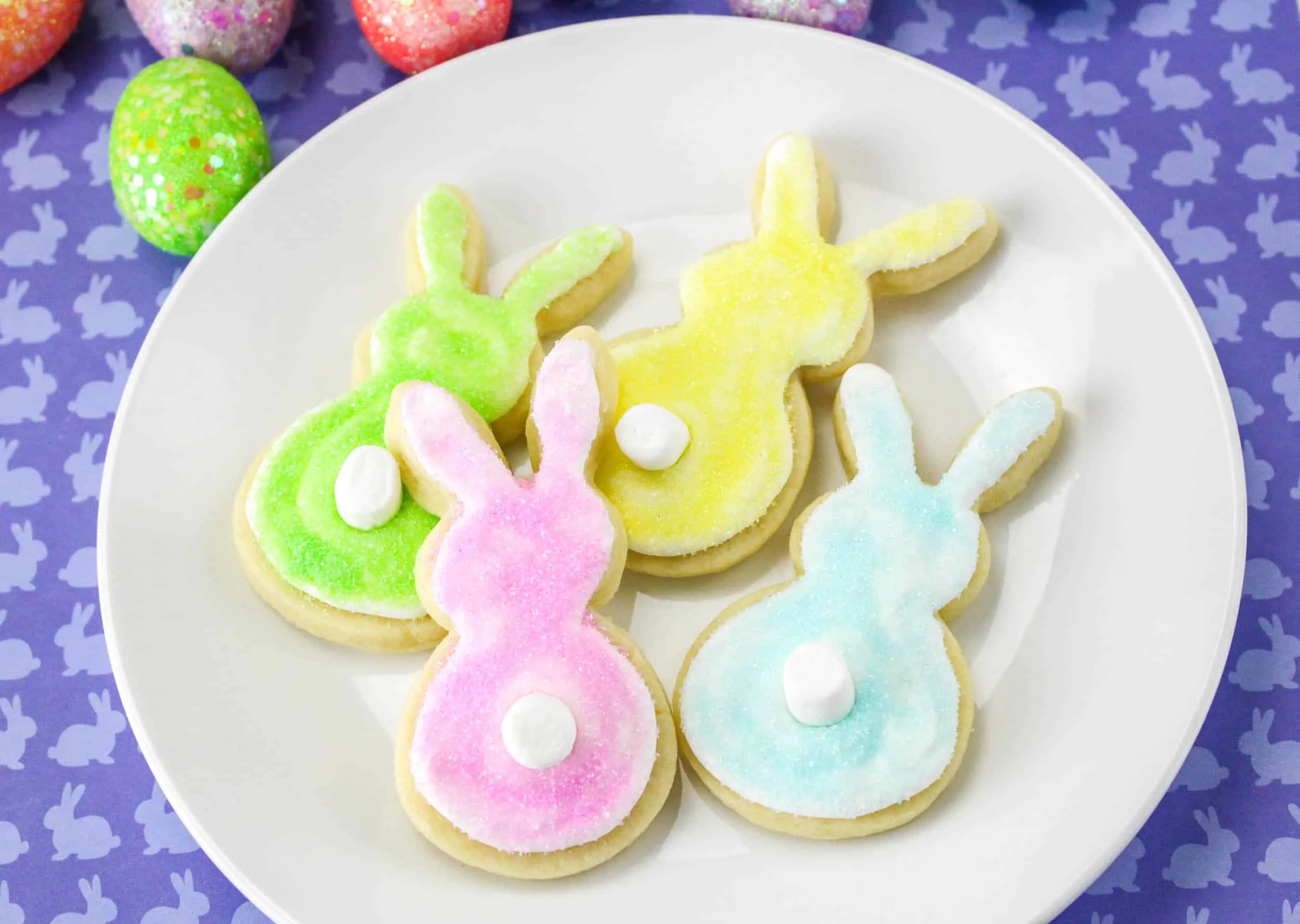 Bunny Tail Sugar Cookies - Marathons & Motivation
