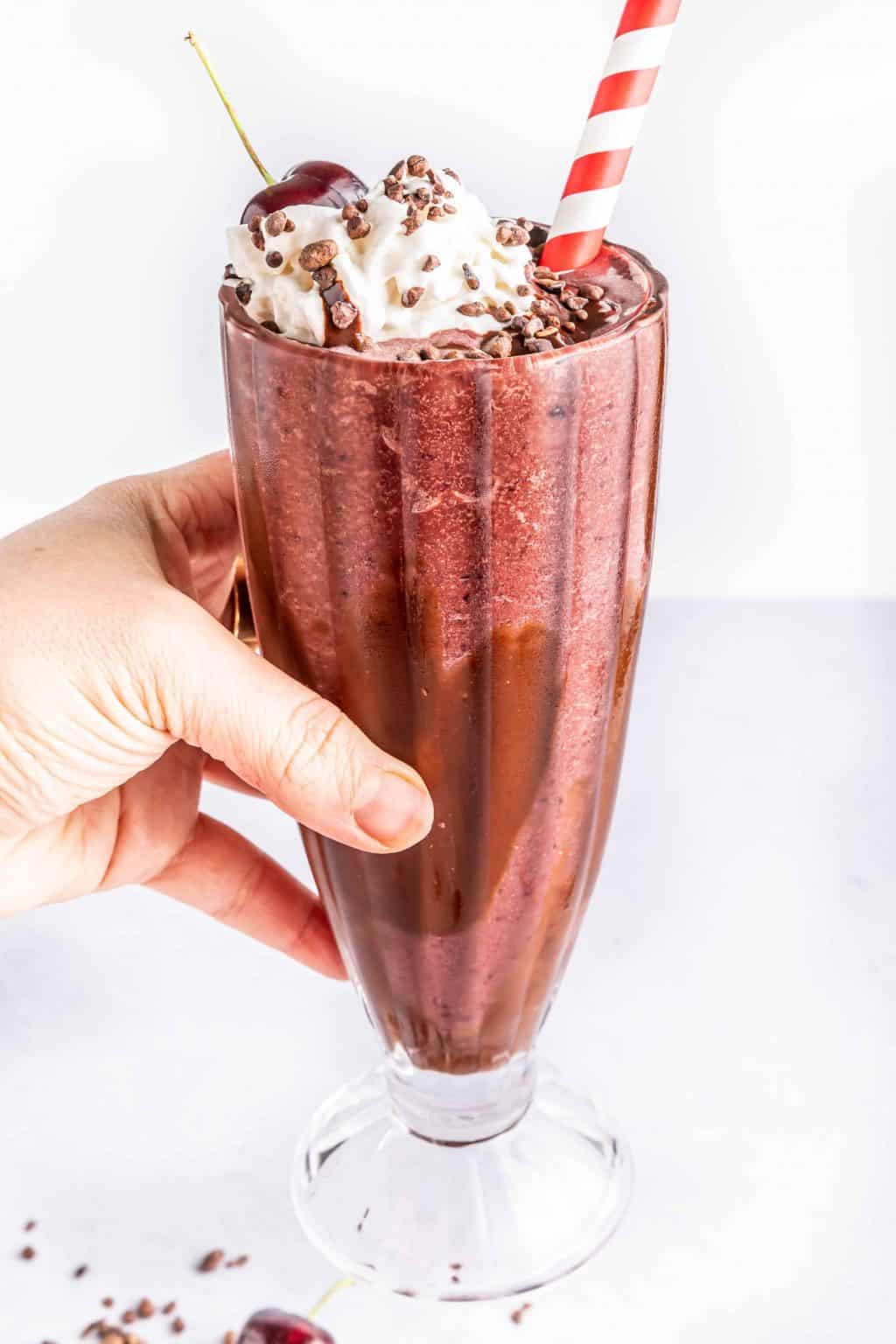 Chocolate Covered Cherry Milkshake - Marathons & Motivation