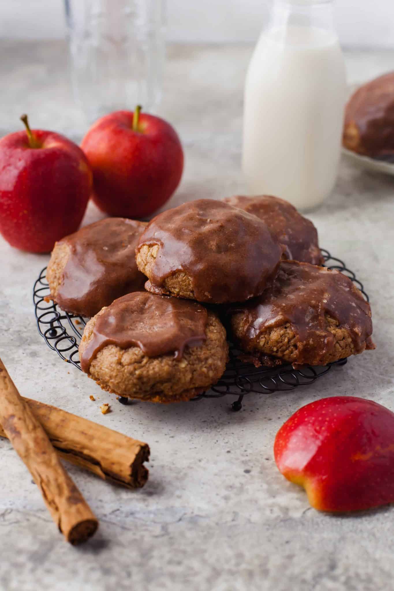 Apple Pie Filled Cookies with Cinnamon Topping - Marathons & Motivation