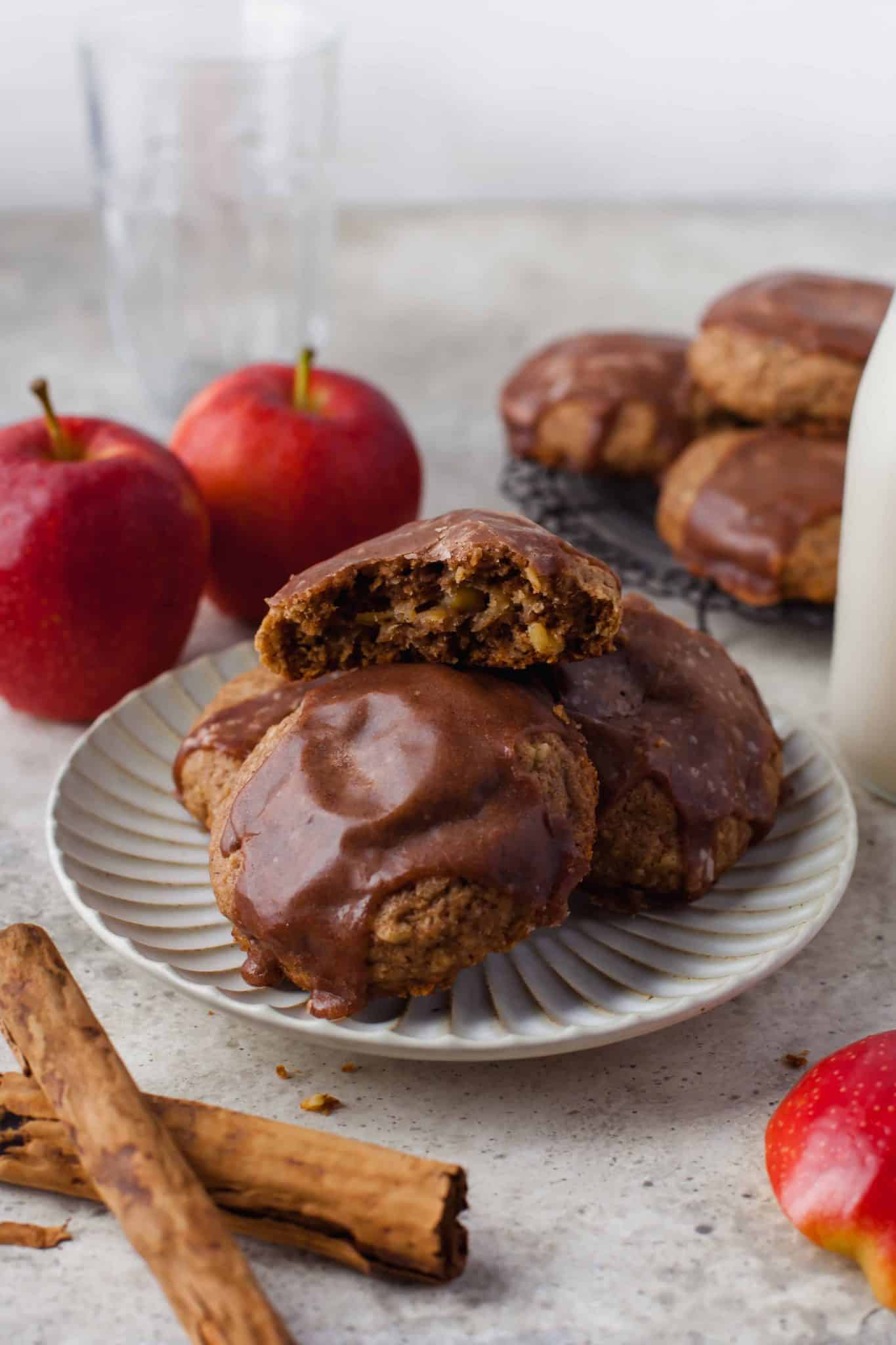 Apple Pie Filled Cookies with Cinnamon Topping - Marathons & Motivation