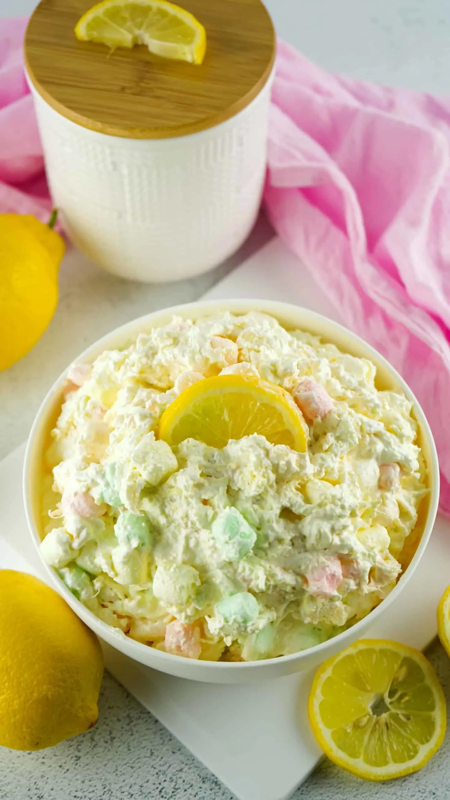 Vintage Lemon Fluff Salad - Marathons & Motivation