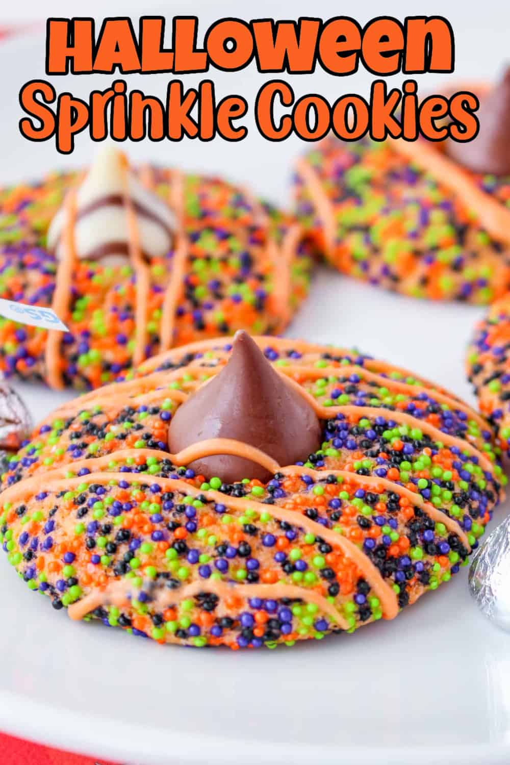Easy Halloween Cookies with Sprinkles - Marathons & Motivation