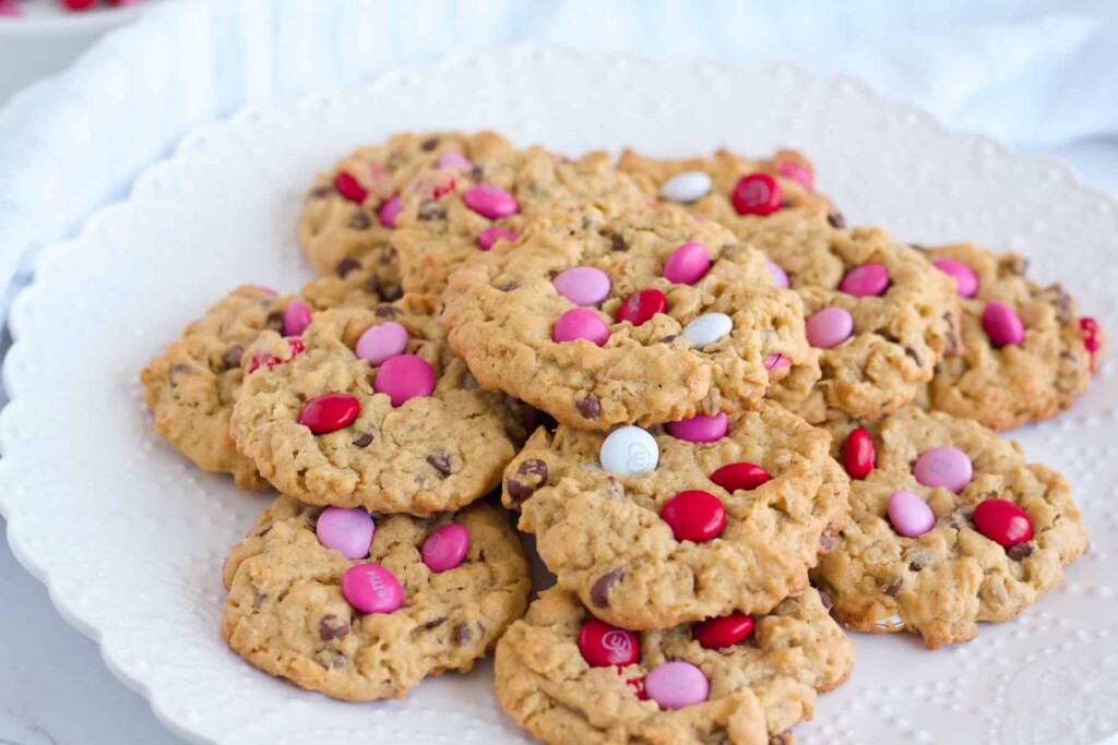 Valentine Cookie Recipe with M&Ms - Marathons & Motivation