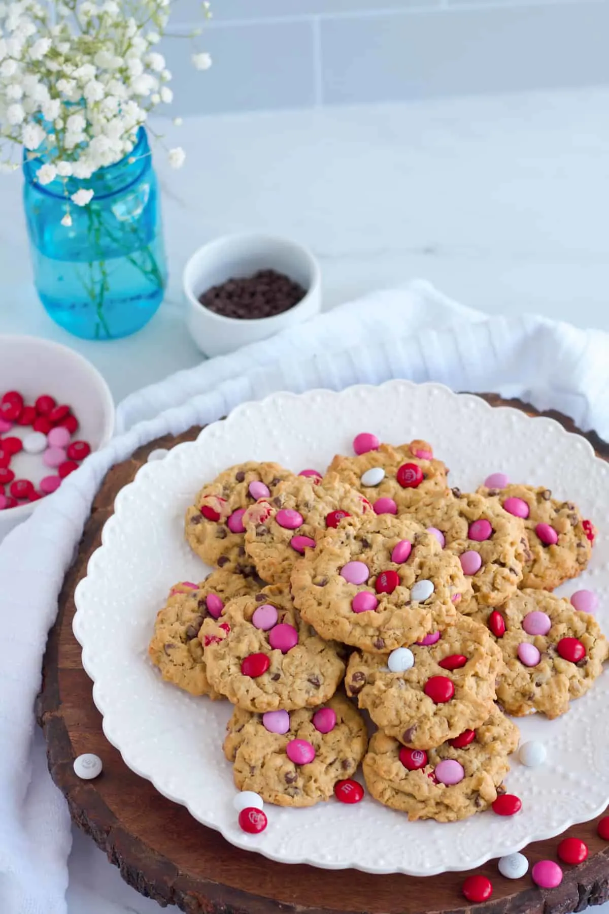 Valentine Cookie Recipe with M&Ms - Marathons & Motivation