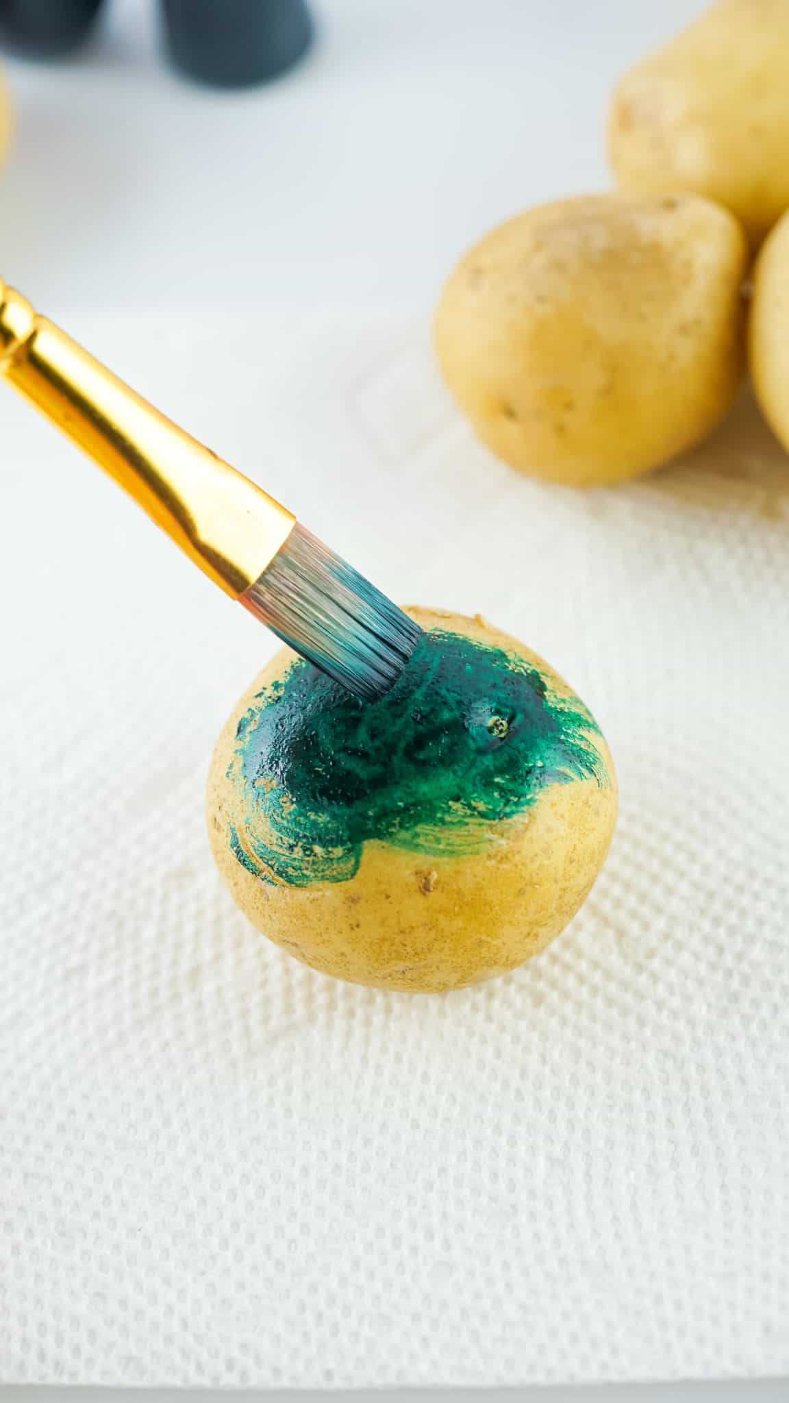 Easter Egg Dyed Potatoes - Marathons & Motivation