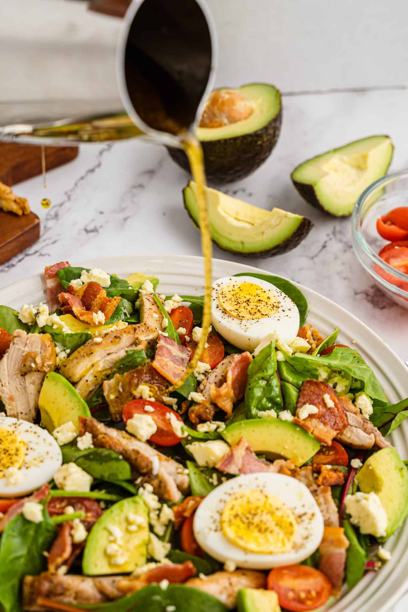 Chicken Cobb Salad Recipe - Marathons & Motivation