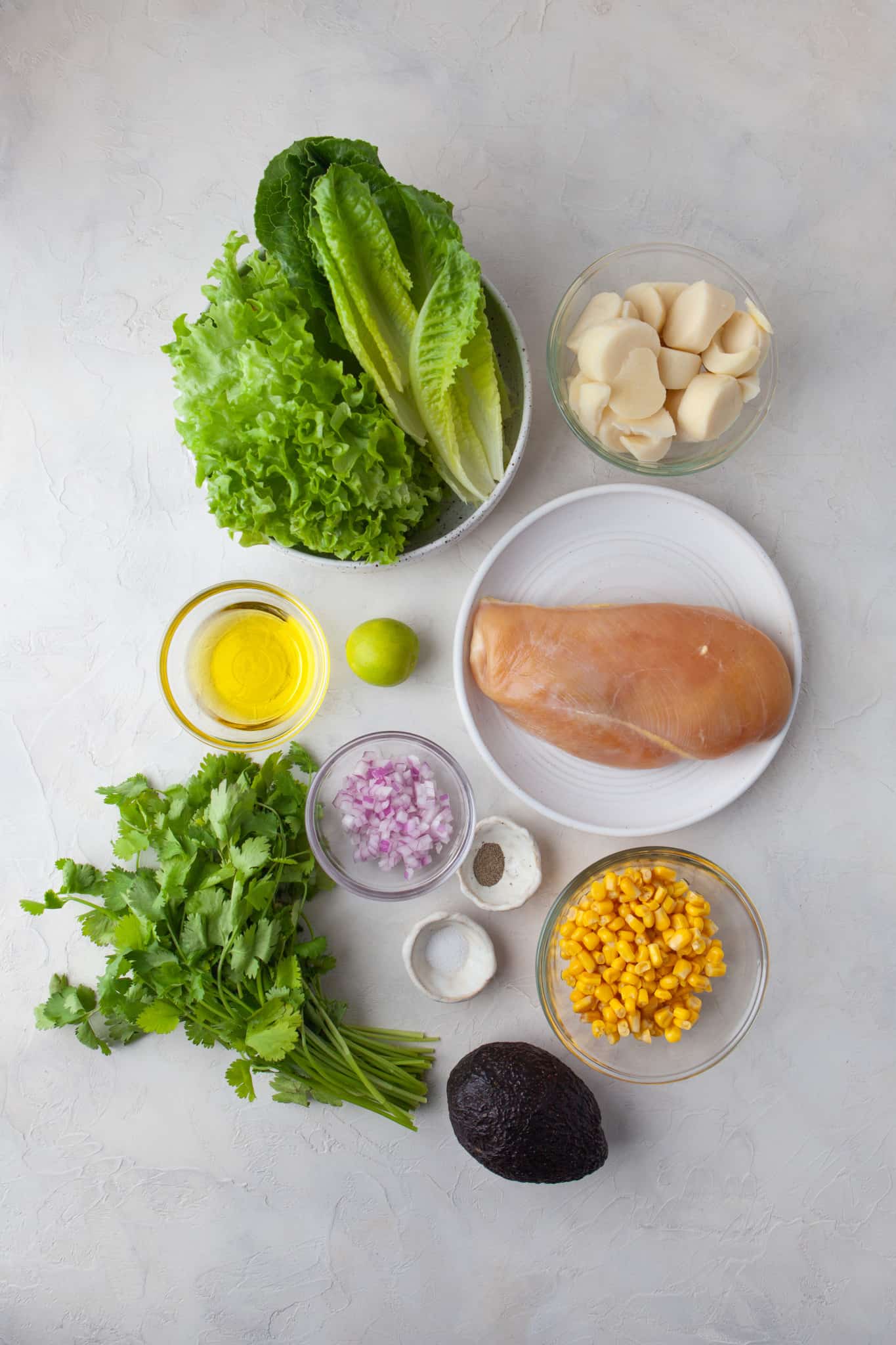 Grilled Chicken Salad with Cilantro Dressing - Marathons & Motivation