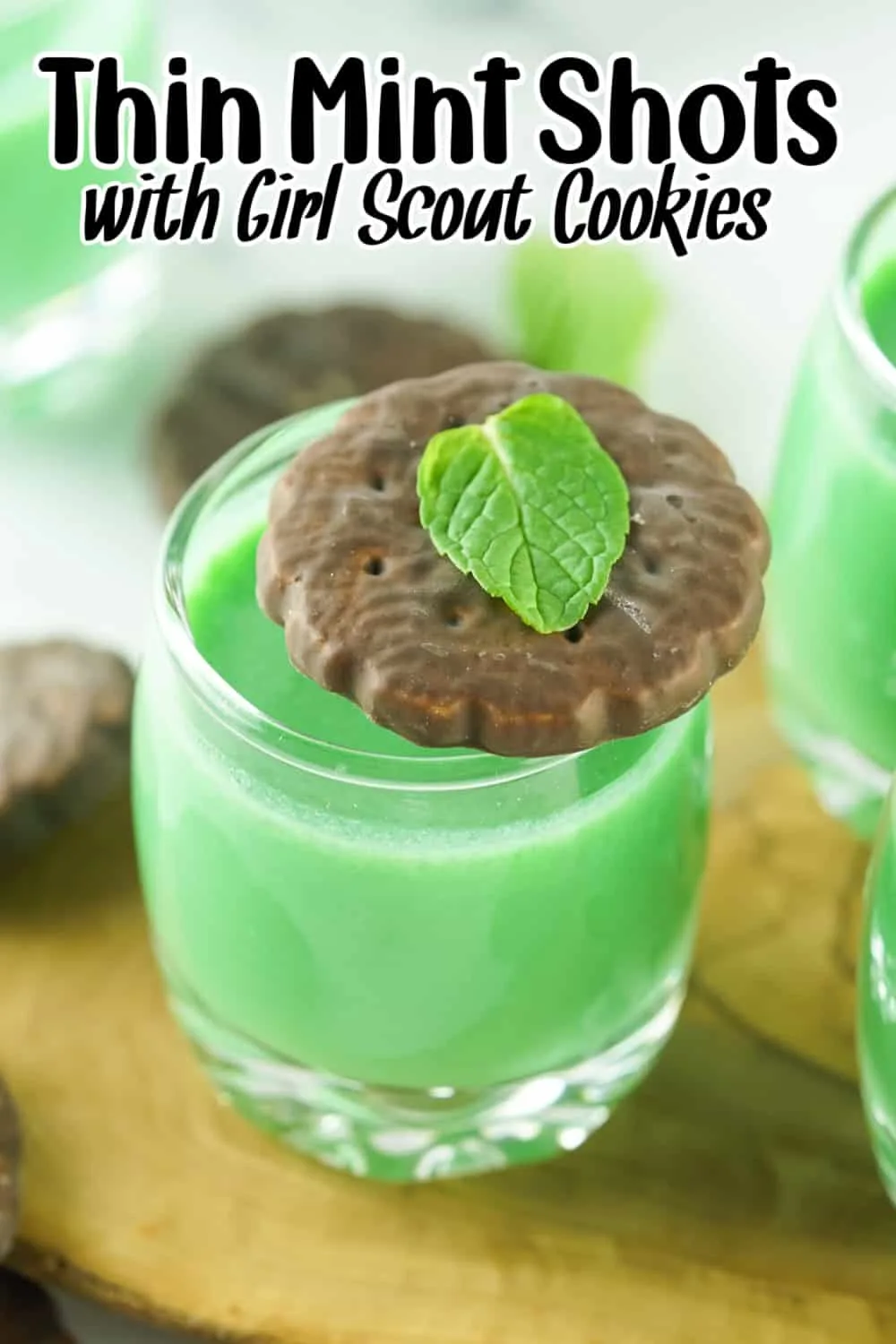 Thin Mint Shots with Girl Scout Cookies - Marathons & Motivation