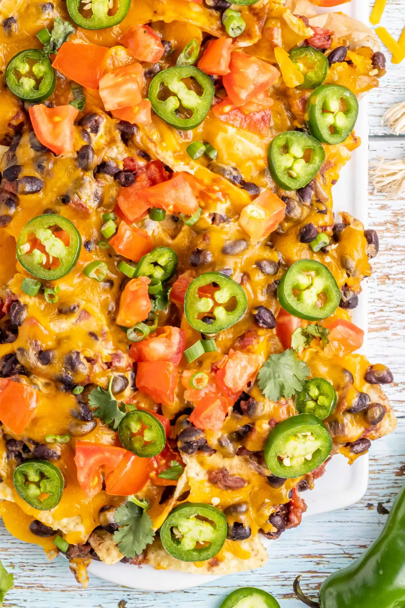 Spicy Black Bean Nachos - Marathons & Motivation