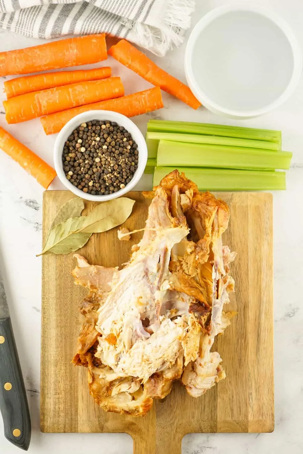 Easy Rotisserie Chicken Stock - Marathons & Motivation