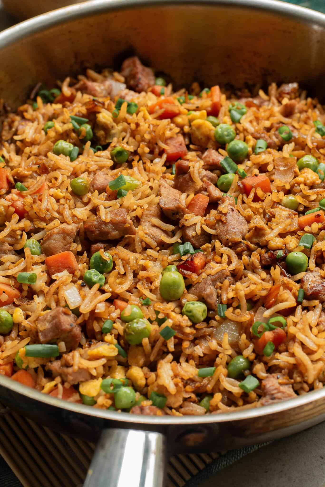Easy Pork Fried Rice Recipe - Marathons & Motivation