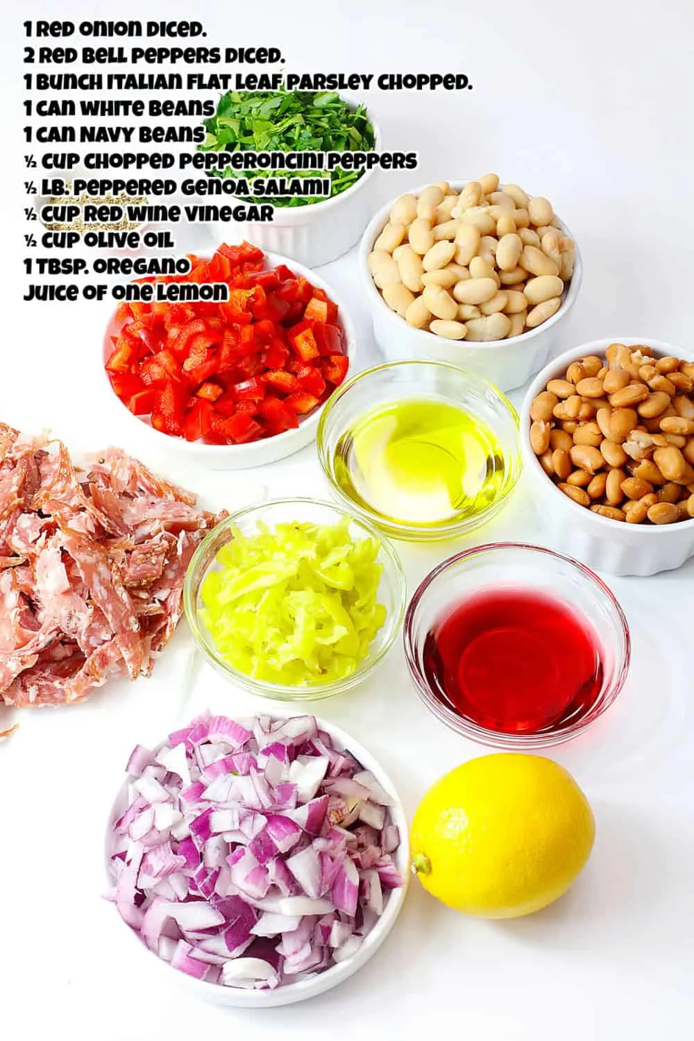 Italian Grinder White Bean Salad Recipe - Marathons & Motivation