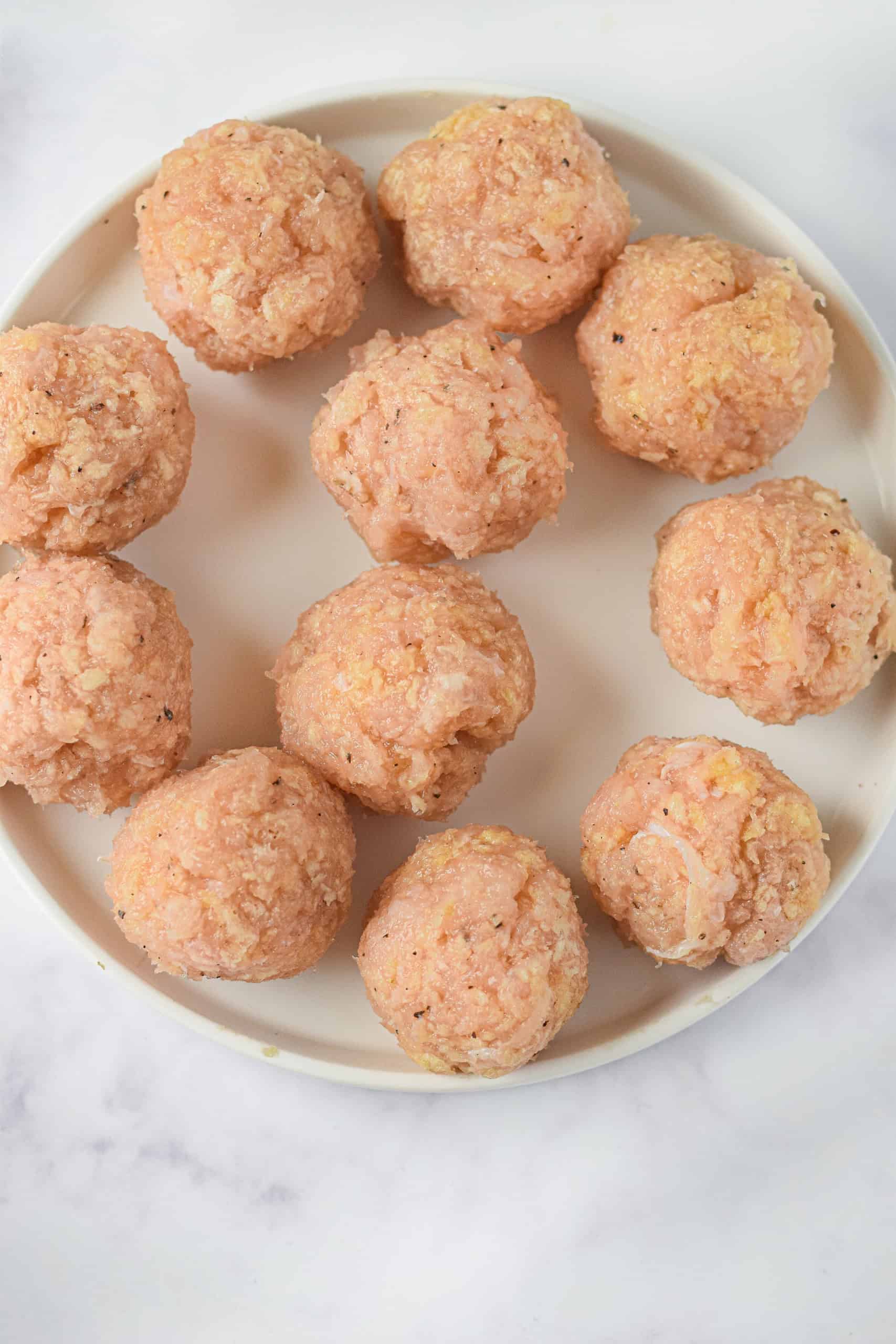 Instant Pot Chicken Alfredo Meatballs - Marathons & Motivation