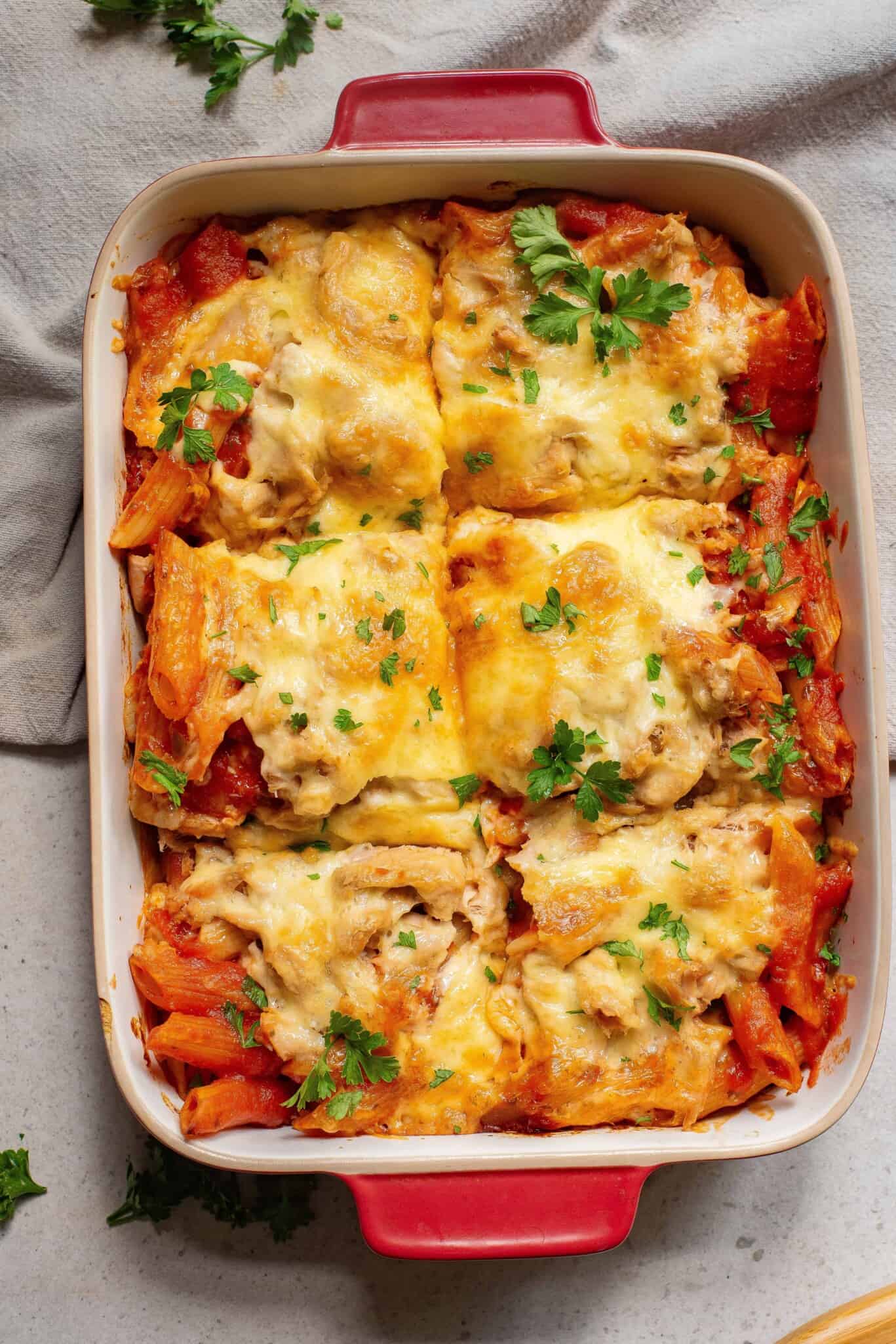 Tuna Pasta Bake with Tomato Sauce - Marathons & Motivation