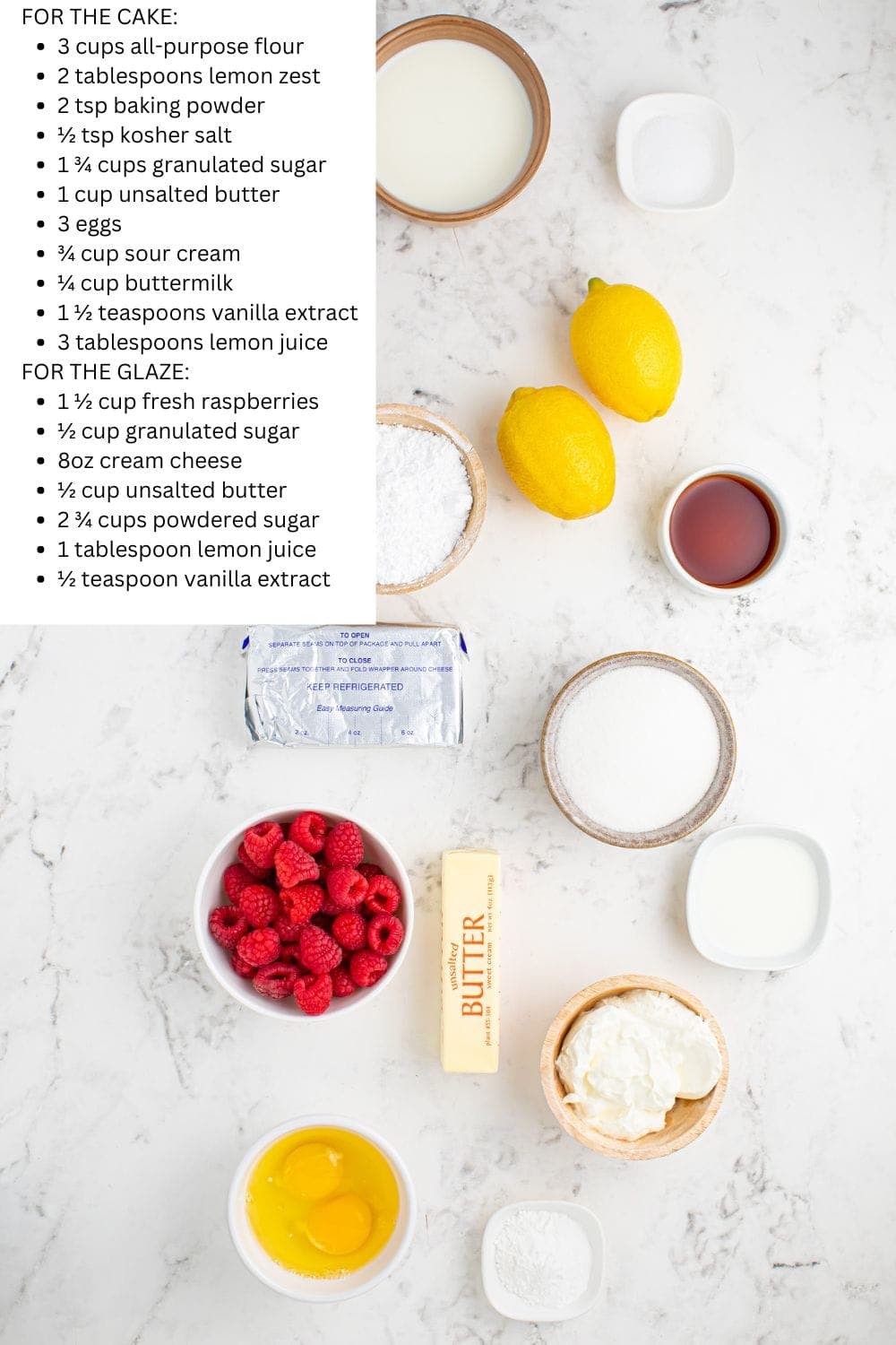 Easy Lemon Raspberry Cake Recipe - Marathons & Motivation