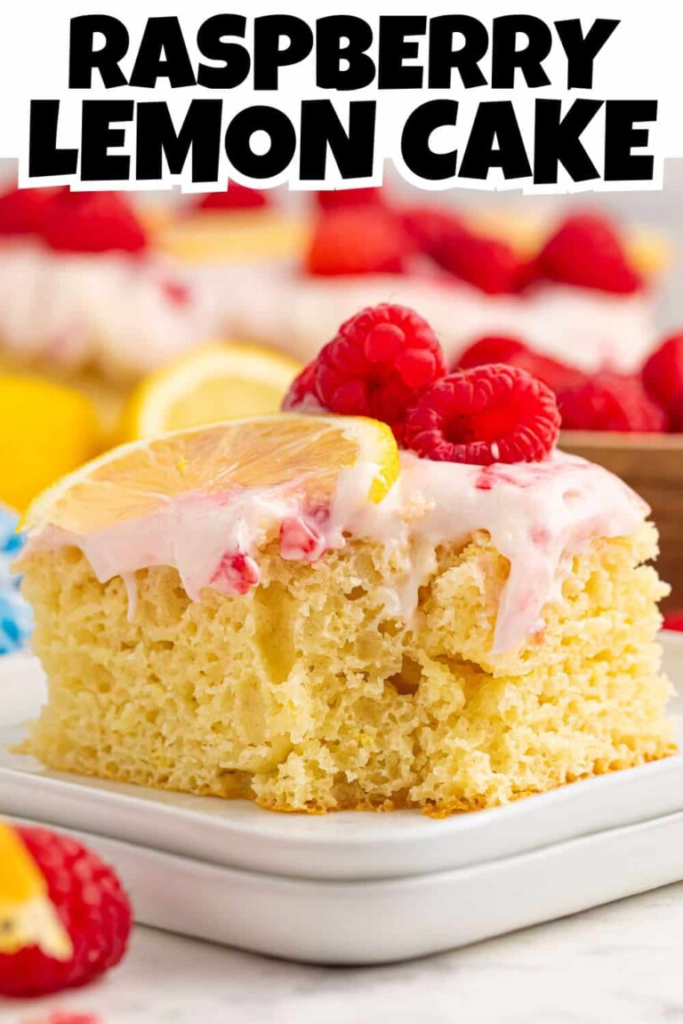 Easy Lemon Raspberry Cake Recipe - Marathons & Motivation